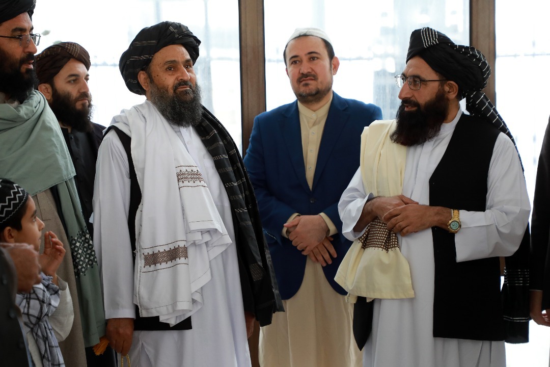 Mullah Abdul Ghani Baradar Akhund Visits the New Building of the Afghan ...