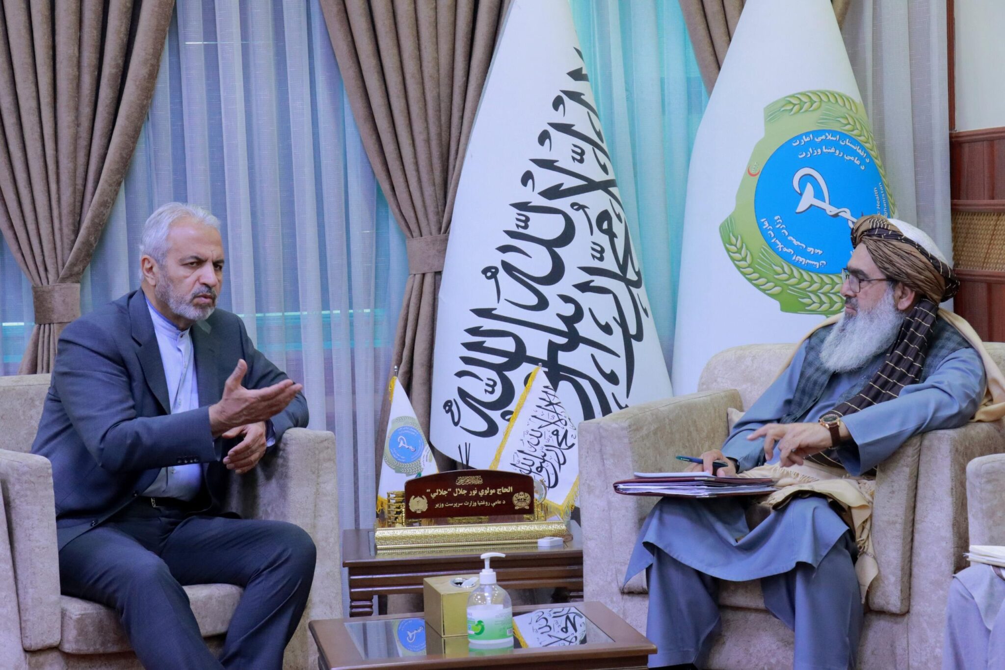 Mawlawi Noor Jalal Jalali held a meeting with the Ambassador of Iran to ...
